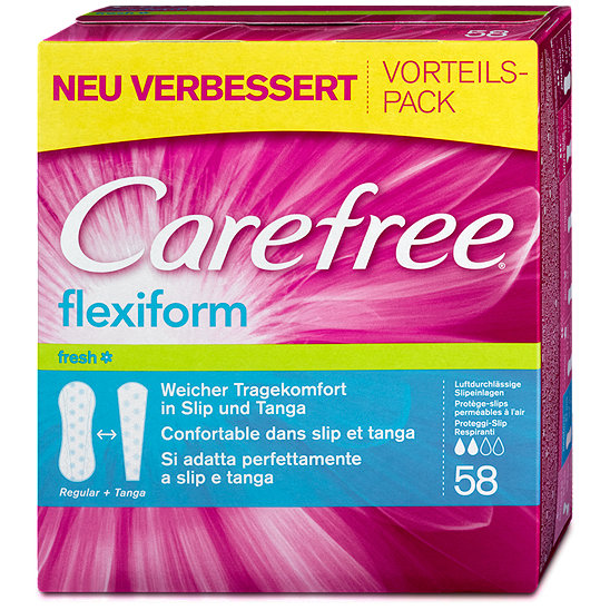Carefree flexiform fresh Slipeinlagen
