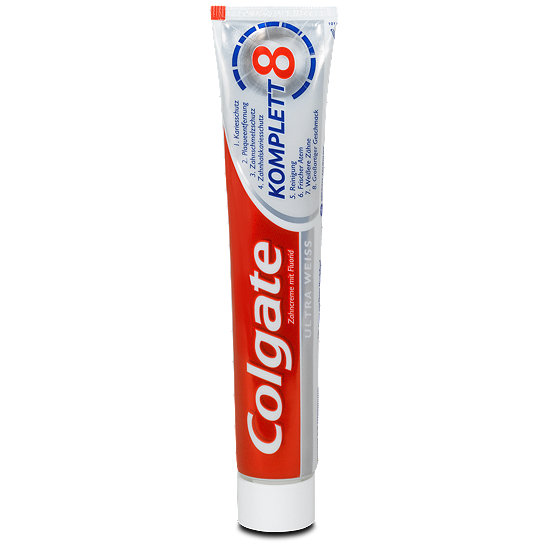 Colgate Komplett 8 Zahncreme Ultra Weiss Colgate Komplett 8 Zahncreme Ultra Weiss