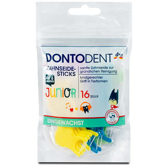 DONTODENT Junior Zahnseidesticks ungewachst DONTODENT Junior Zahnseidesticks ungewachst