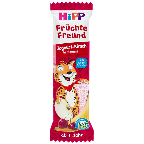 Hipp Früchte Freund Bio-Früchte-Riegel Joghurt-Kirsch in Banane