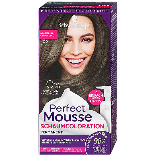 Perfect Mousse Permanente Schaumcoloration - Nr. 400 Dunkelbraun