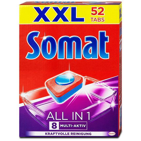 Somat All in 1 Geschirrspüler Tabs 8 Multi-Aktiv XXL Pack