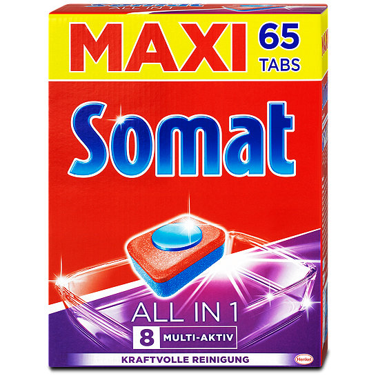 Somat All in 1 Geschirrspüler Tabs 8 Multi-Aktiv XXL Pack