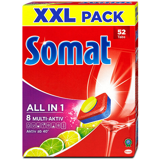 Somat All In 1 Geschirrspüler Tabs Zitrone & Limette